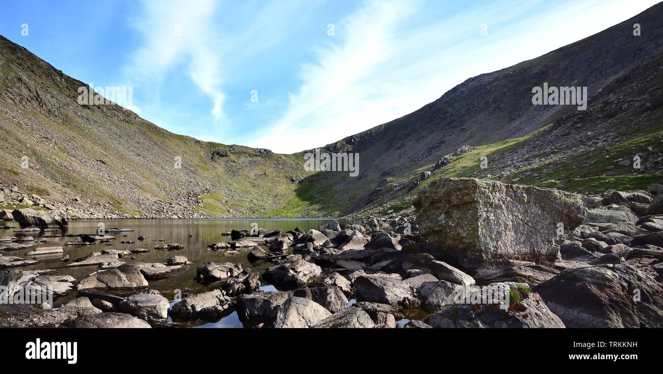 Goats Water and the start of Torver Beck Stock Photo - Alamy