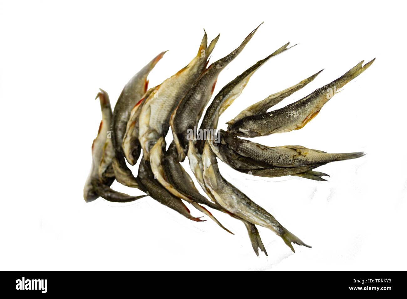 Dry fish dried silver Cut Out Stock Images & Pictures - Alamy
