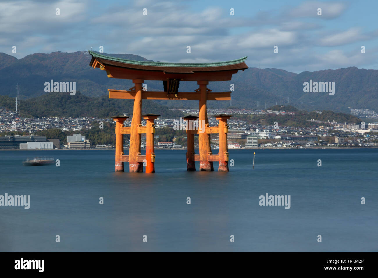 Floating Torii gate, Miyajima, Japan Stock Photo - Alamy