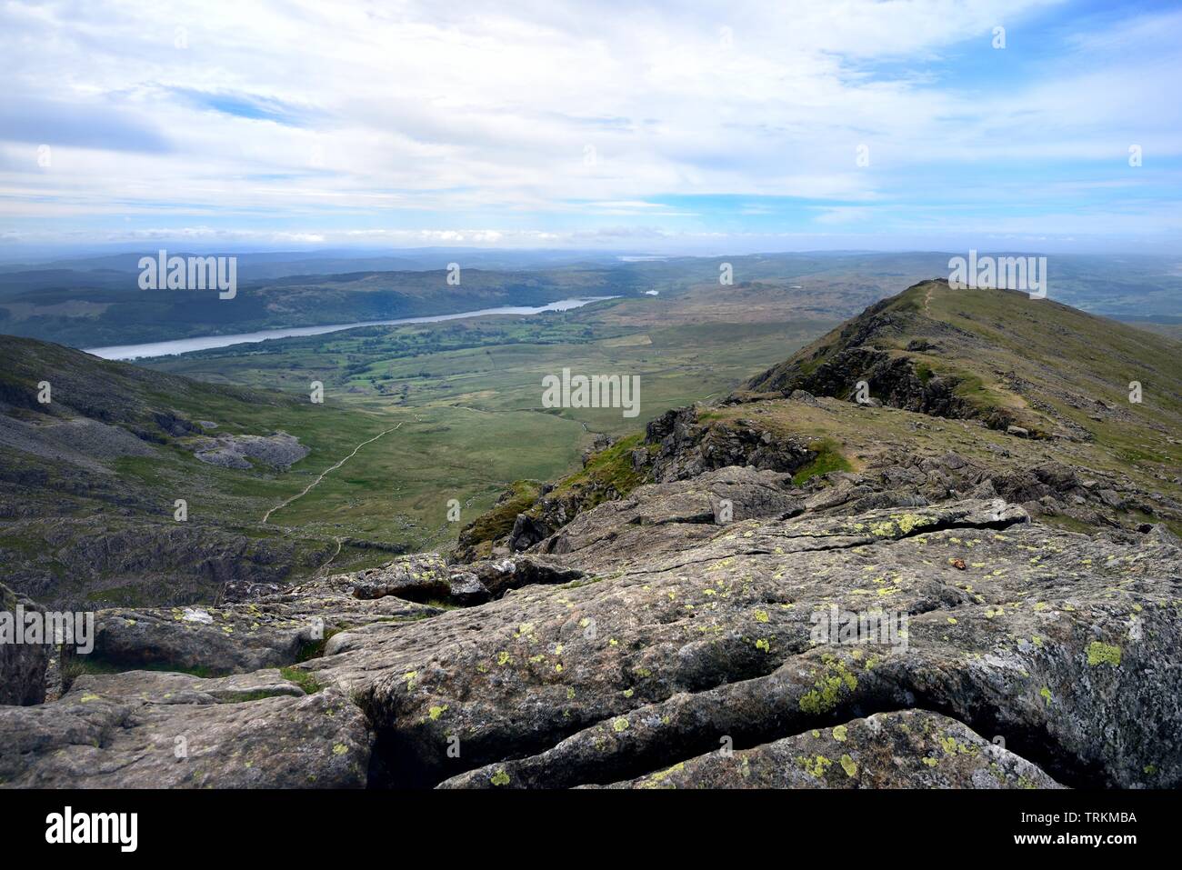 Consiton water from Dow Crag Stock Photo - Alamy