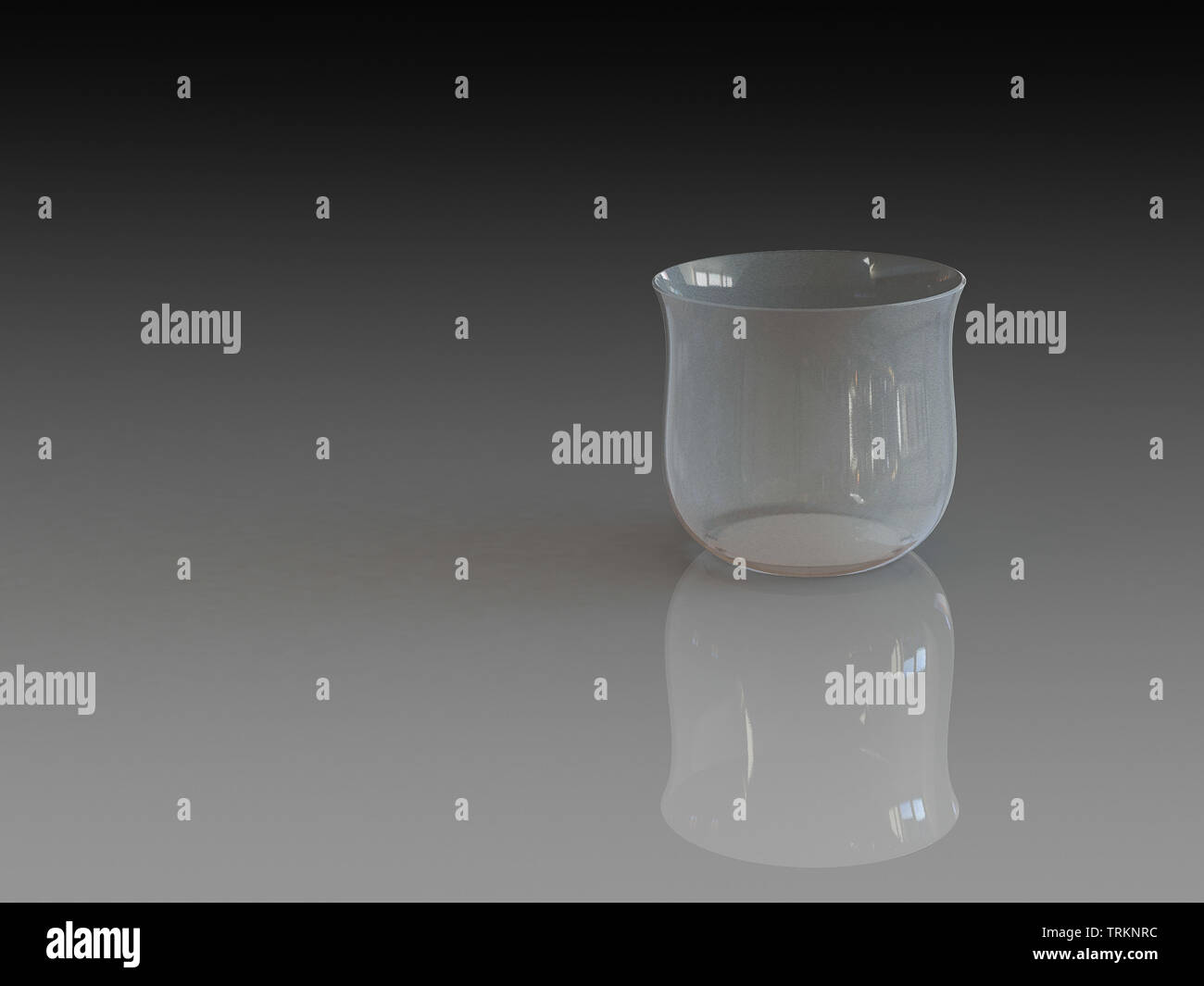 3D Rendering of a Glass Stock Photo - Alamy