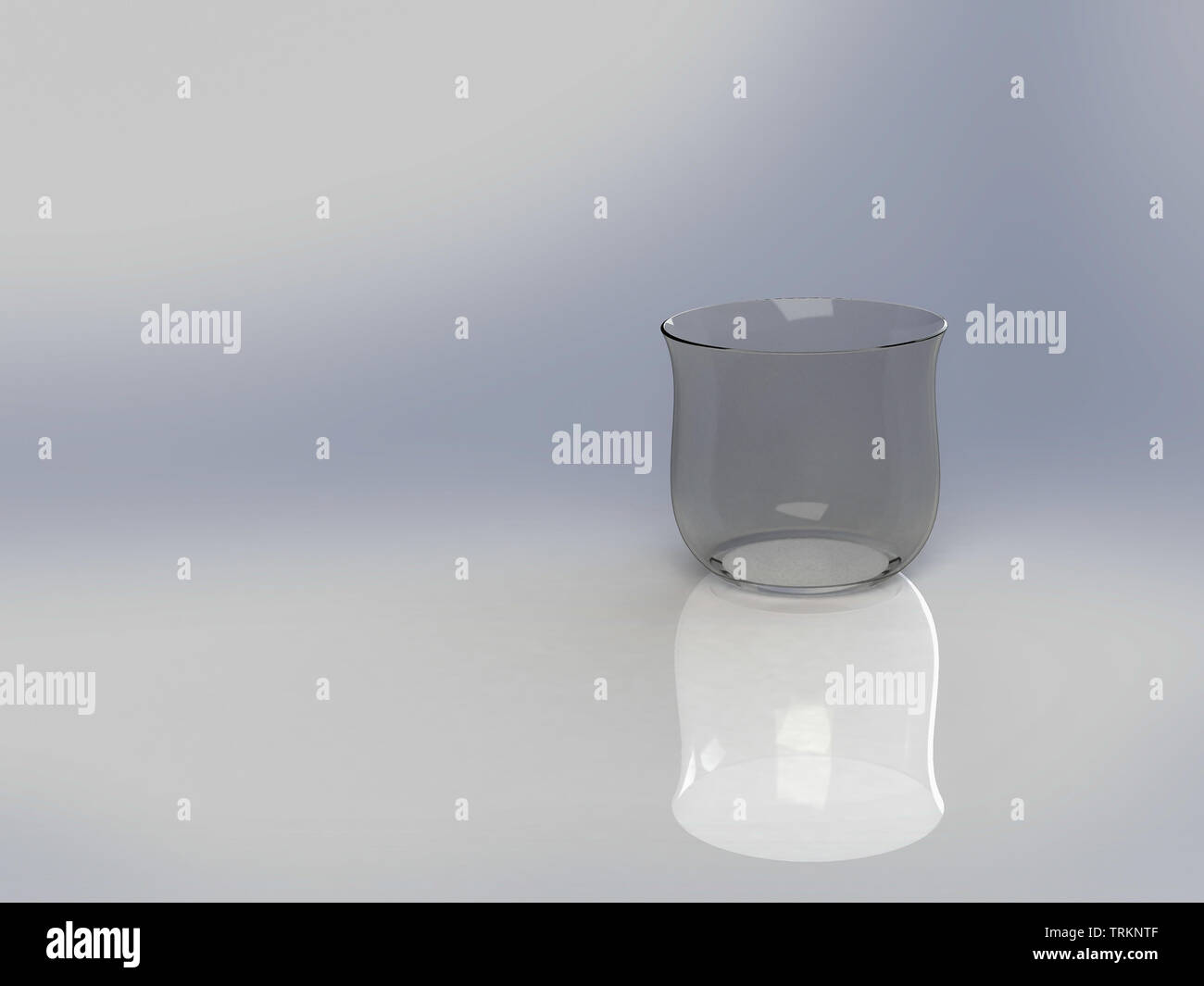 3D Rendering of a Glass Stock Photo - Alamy