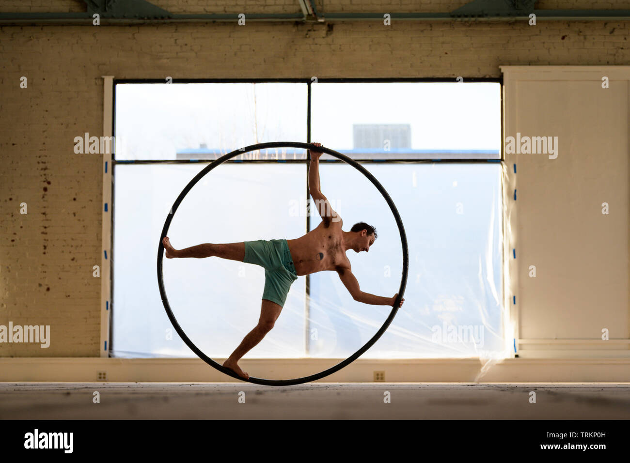 The Cyr Wheel is not just for circus acts anymore, it is a fitness ...