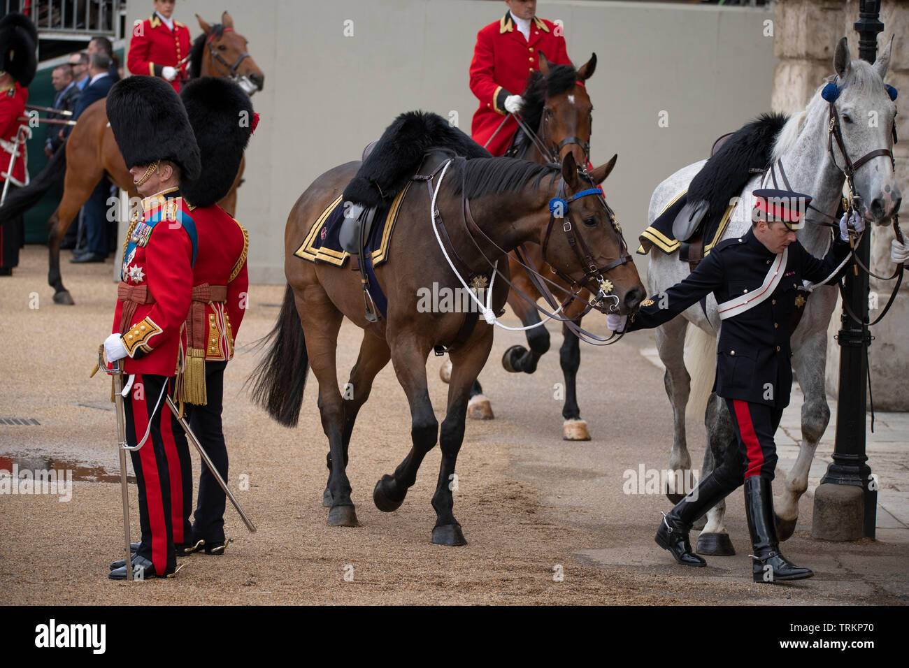 Horse Guards Parade, London, UK. 8th June 2019. Soldiers of the 1st ...