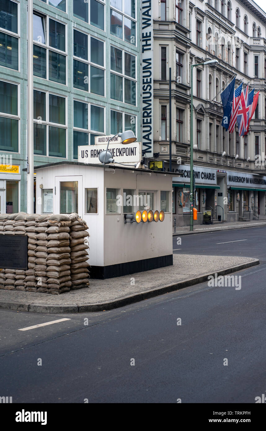 Checkpoint Charlie in Berlin, Germany Stock Photo - Alamy