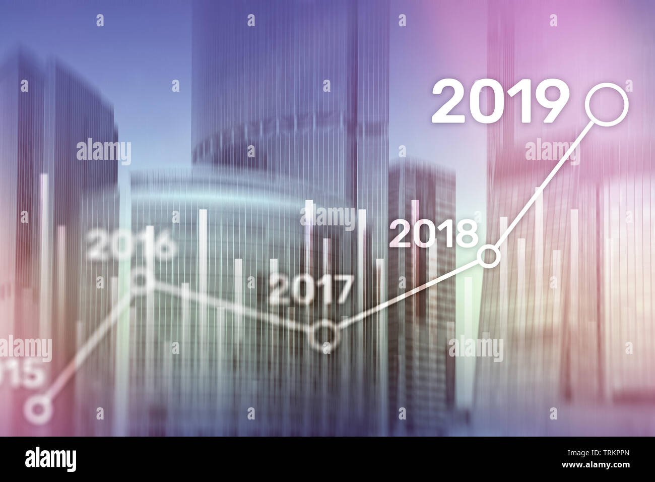 2019 Plan for Financial growth. Business and investment concept Stock ...
