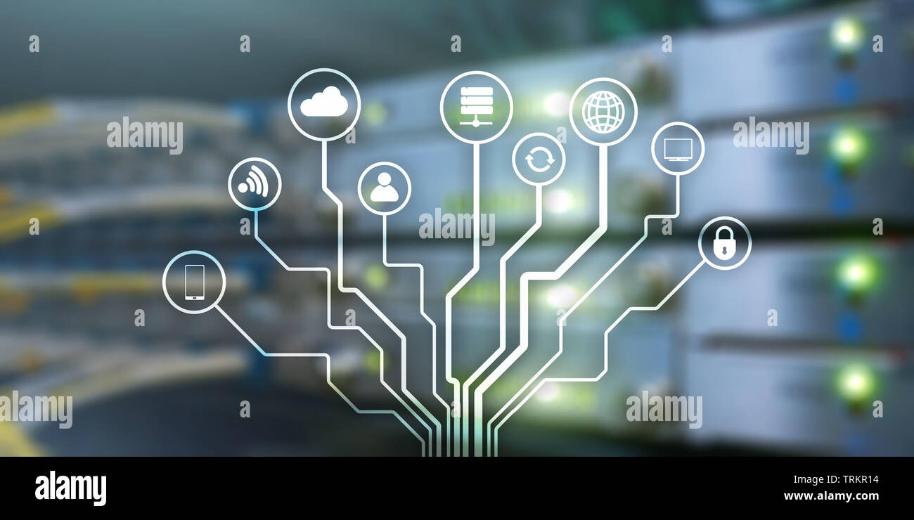 IOT. Internet of Things. Information Communication Network. Artificial ...