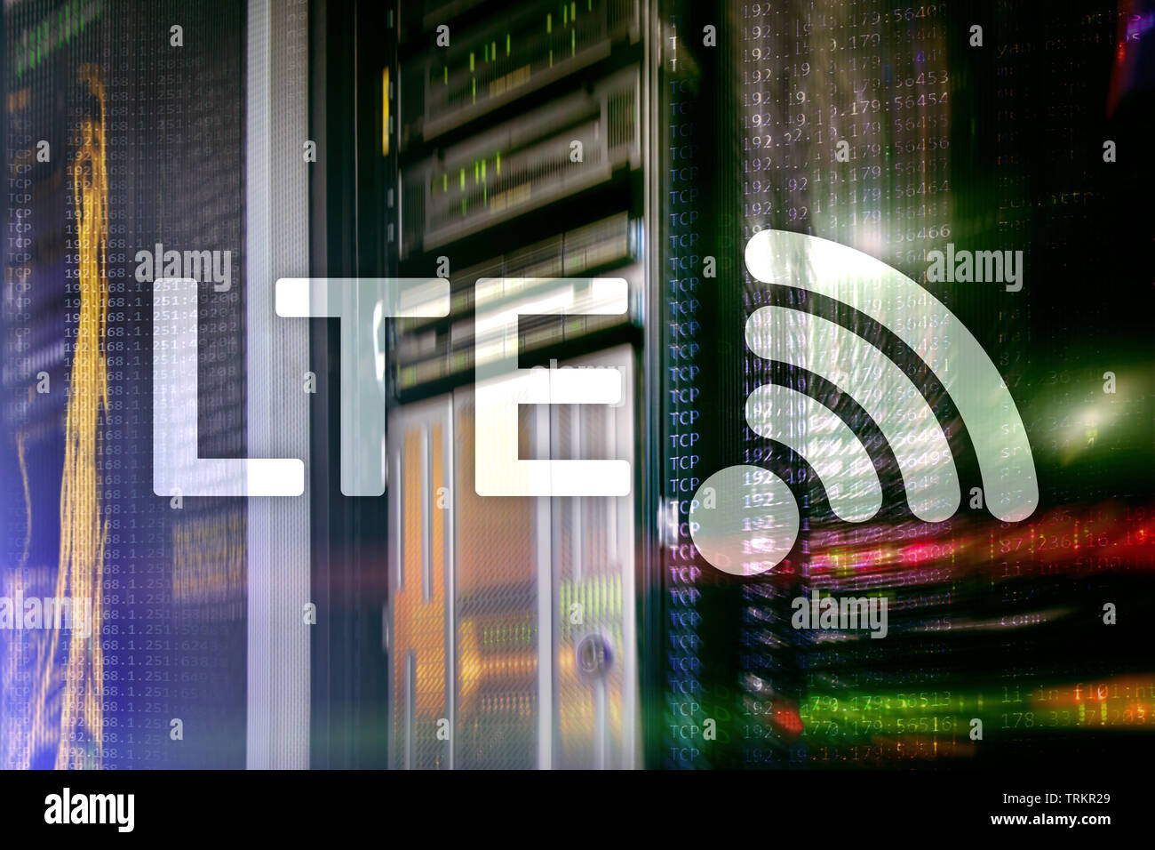 LTE, Wireless Business Internet and Virtual Reality Concept ...