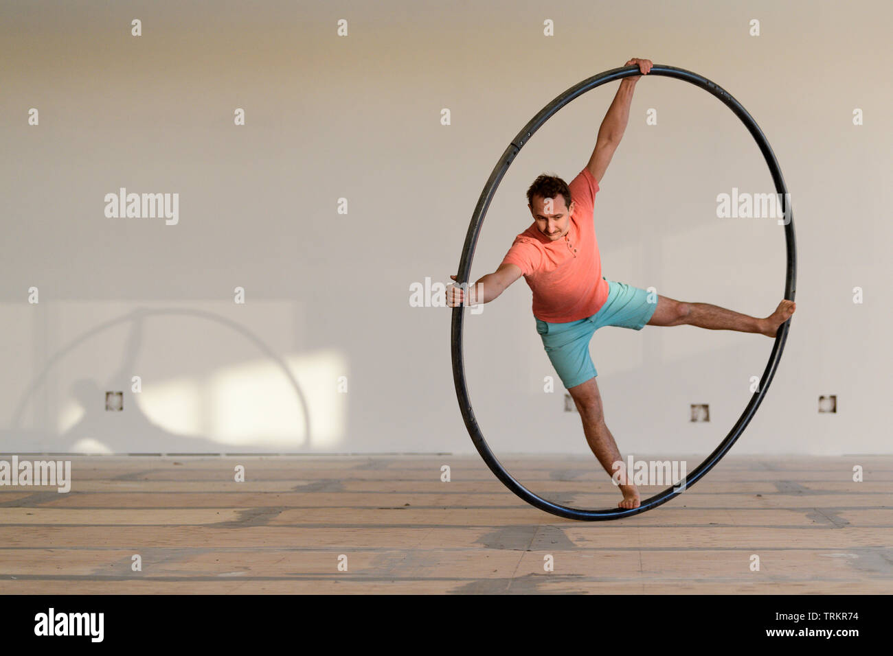 The Cyr Wheel is not just for circus acts anymore, it is a fitness ...