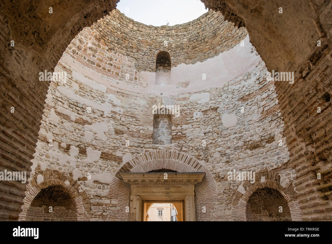Croatia, old town of Split, UNESCO world heritage site, Vestibul of ...
