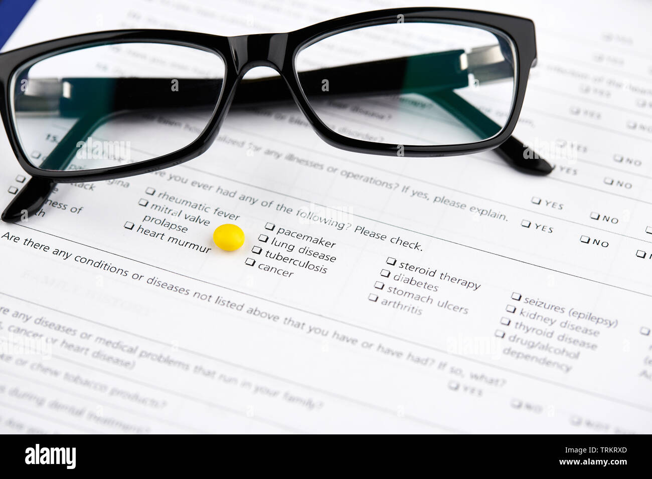 Medical record application form hi-res stock photography and images - Alamy