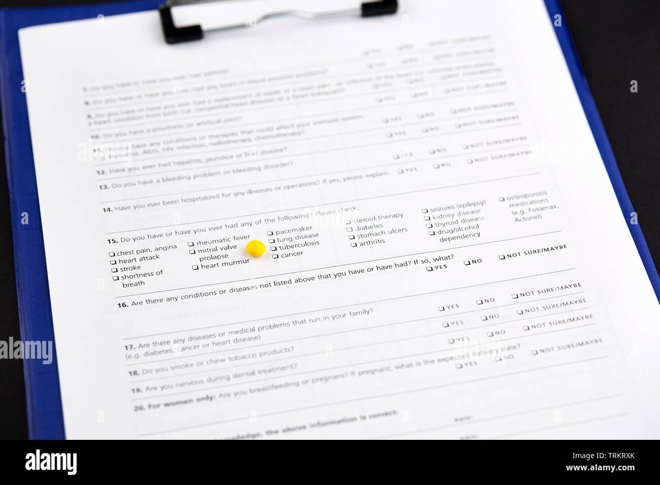 Checklist diagnosis hi-res stock photography and images - Alamy