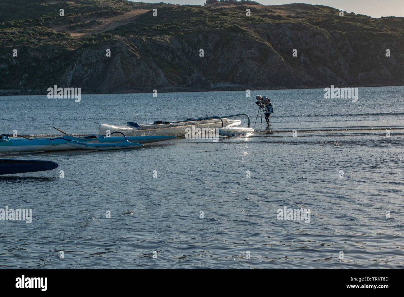 Photographer at sea Stock Photo - Alamy
