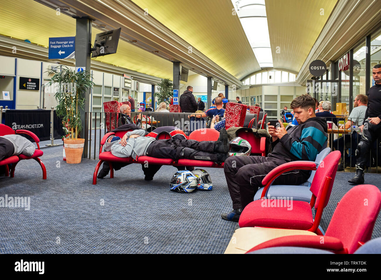 Biker asleep hi-res stock photography and images - Alamy