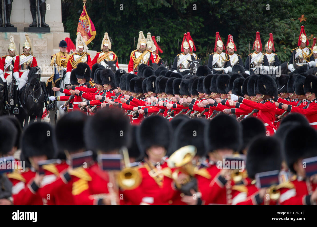 Horse Guards Parade, London, UK. 8th June 2019. Soldiers of the 1st ...