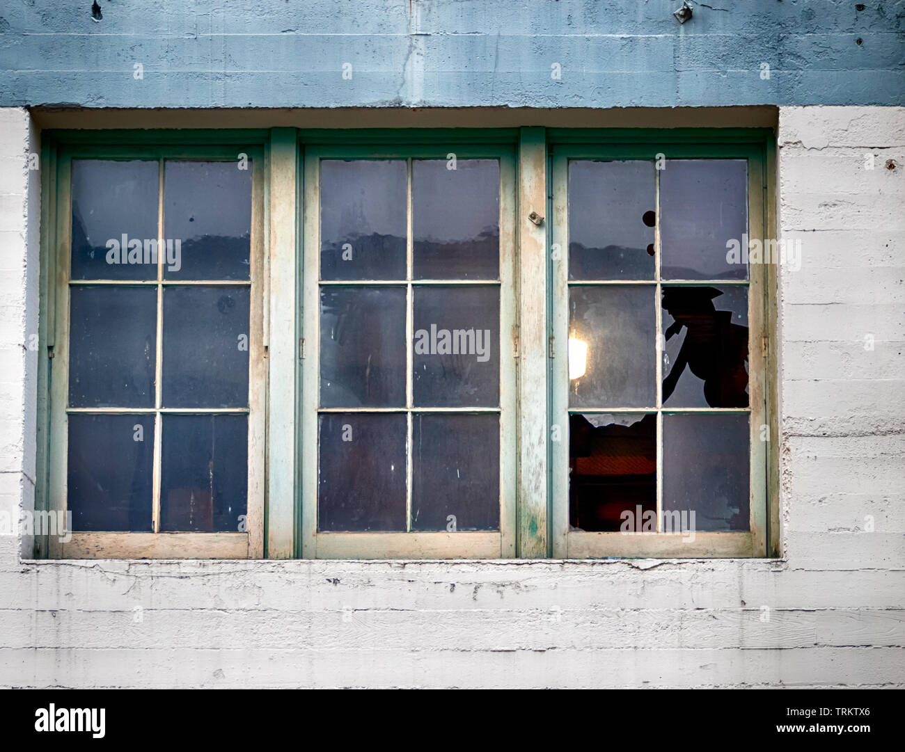 Old building window with panes and broken glass in daylight Stock Photo ...