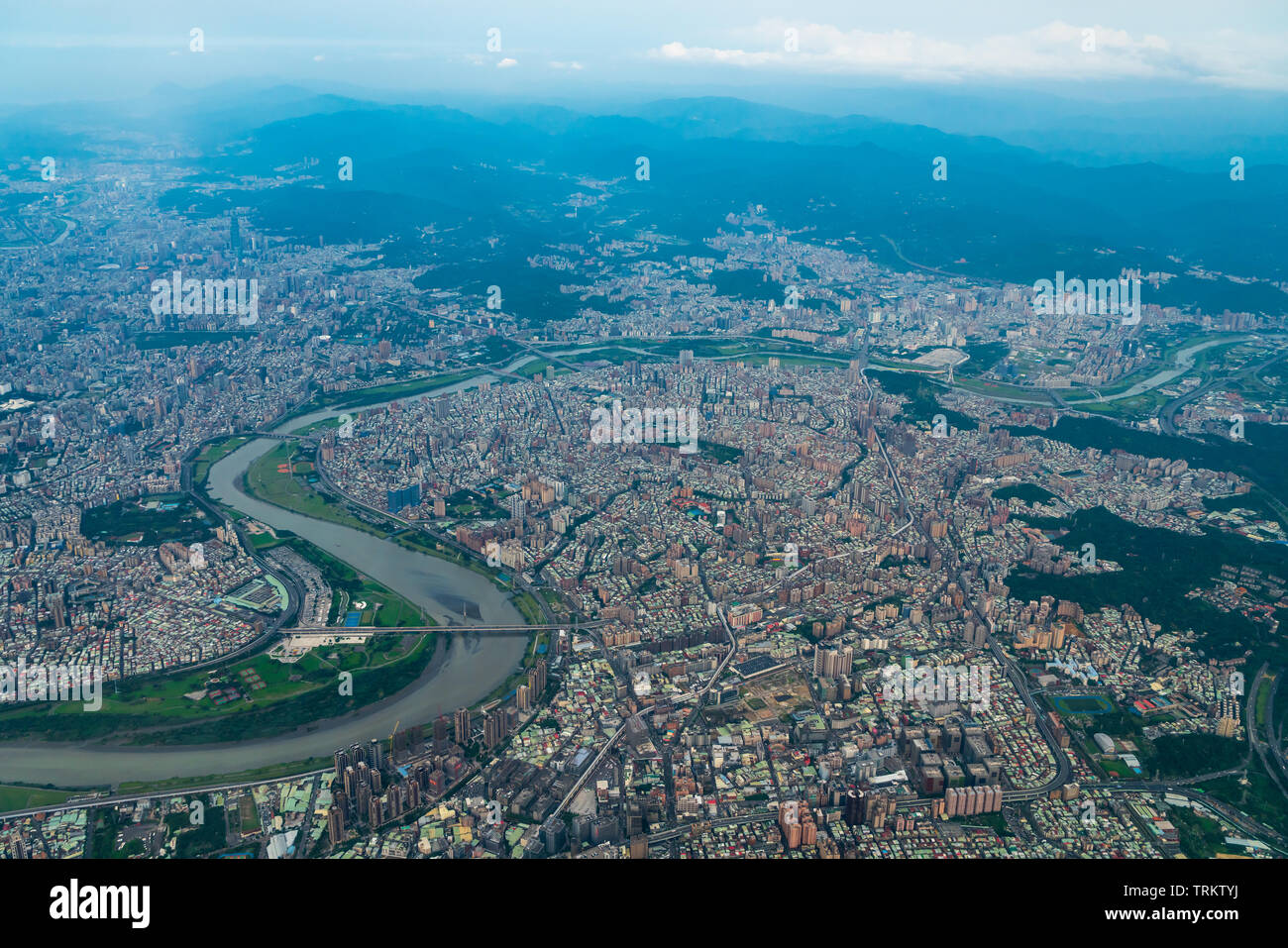 Aerial view of Taipei City in Taipei, Taiwan Stock Photo - Alamy