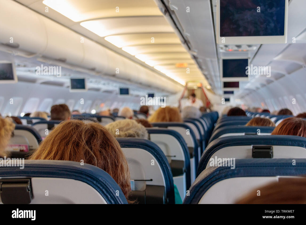 Crowded seat plane hi-res stock photography and images - Alamy