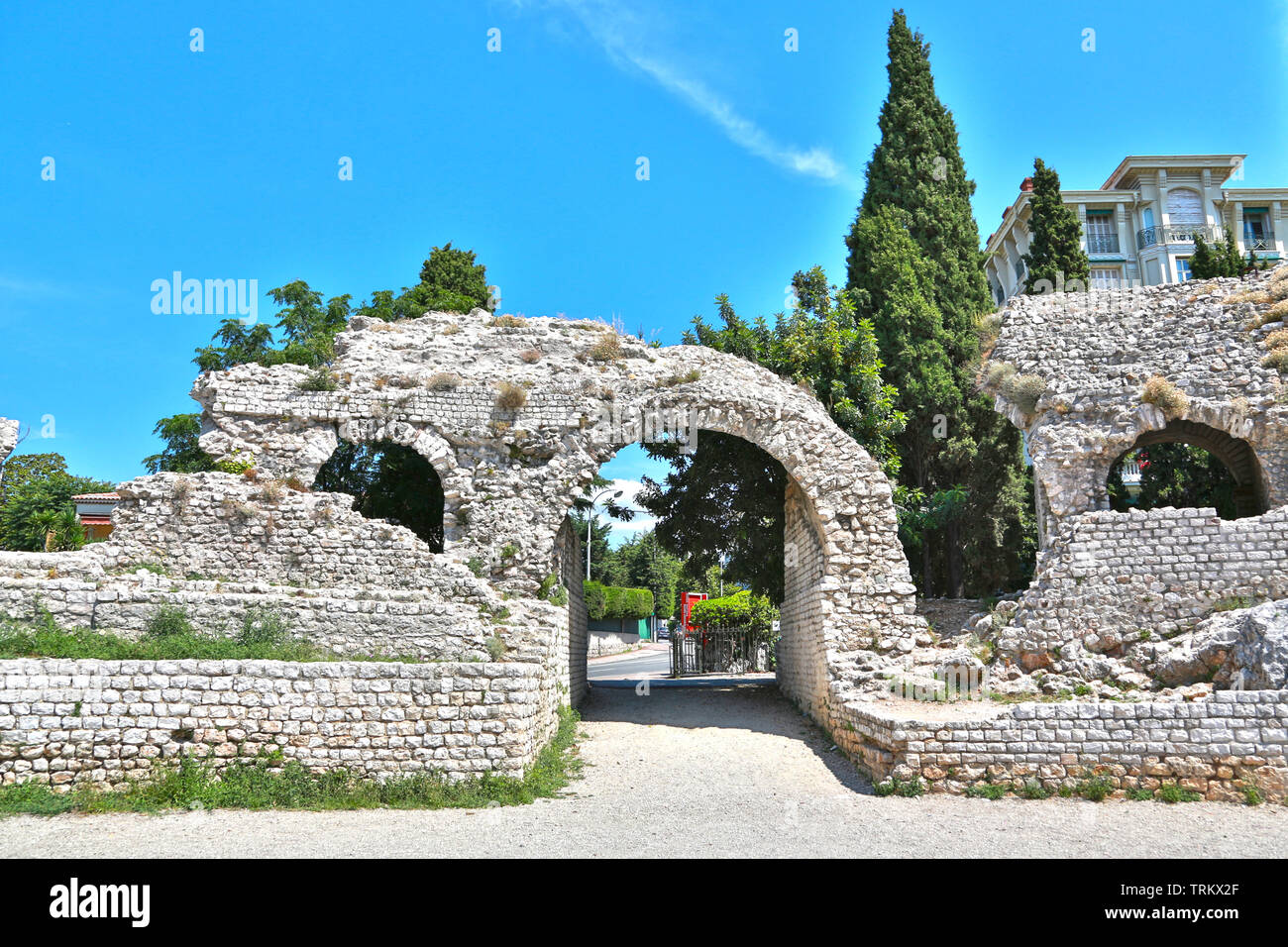Roman ruins cimiez nice hi-res stock photography and images - Alamy
