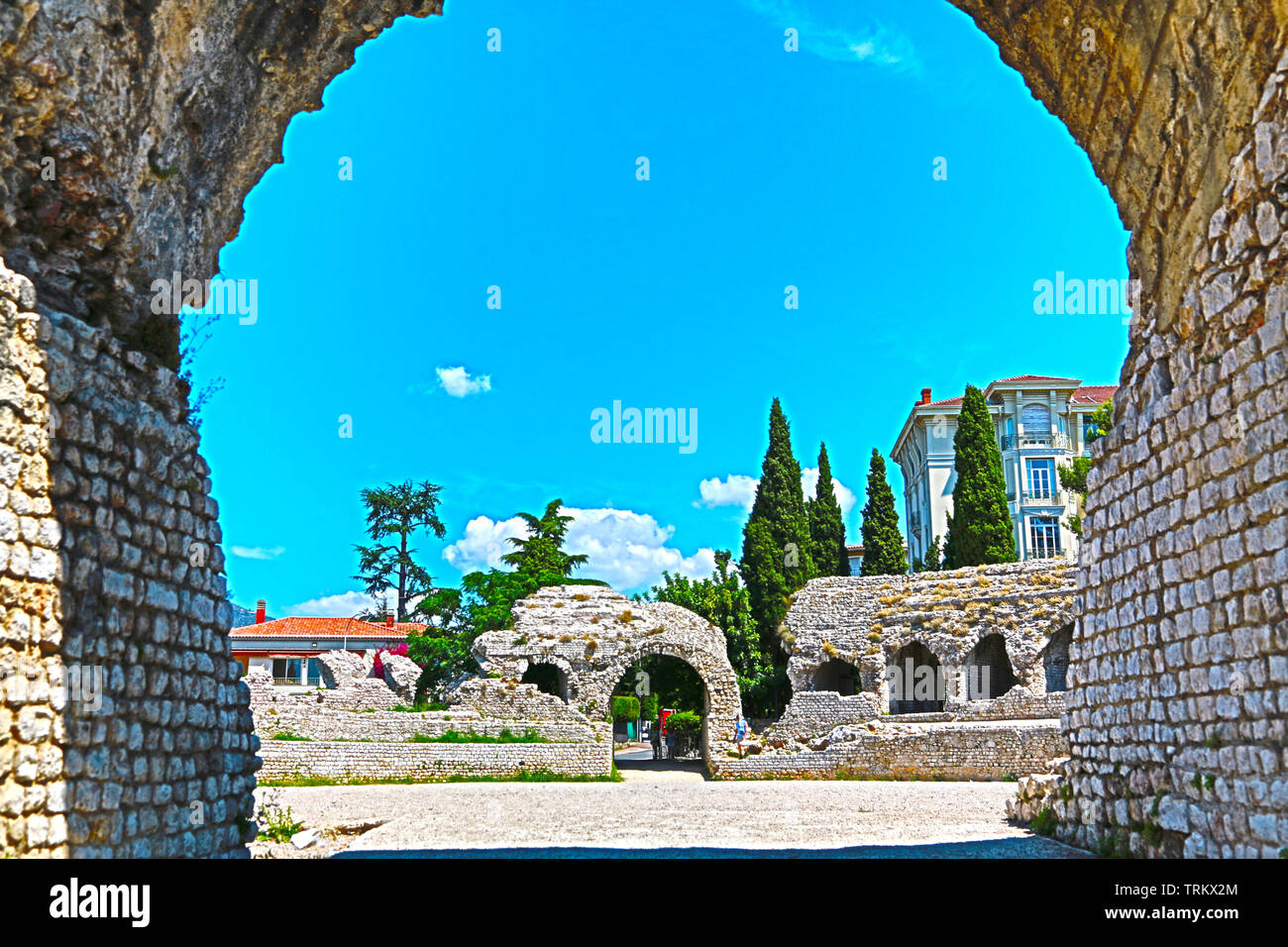 Roman ruins cimiez nice hi-res stock photography and images - Alamy