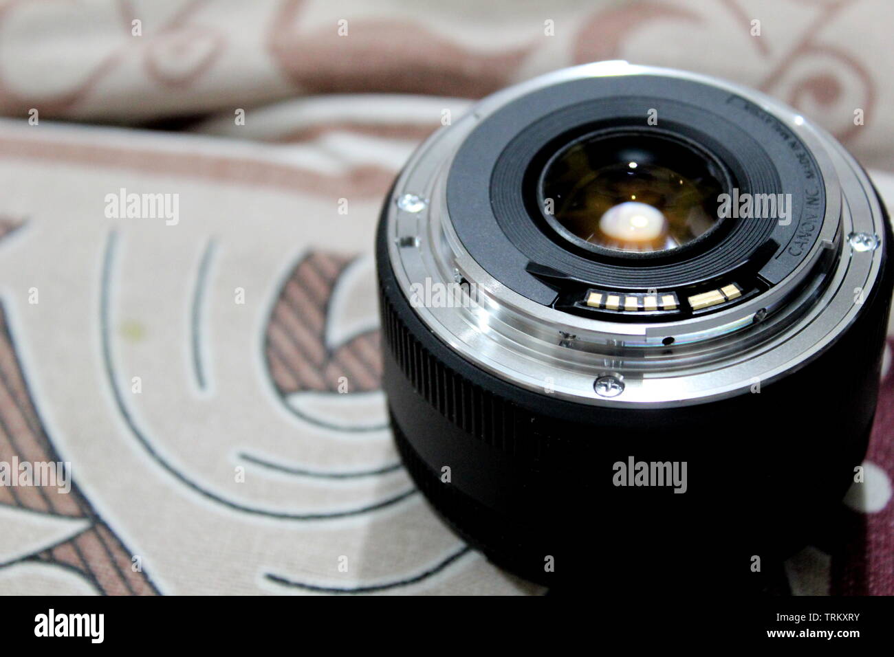 a view of canon 50mm lens Stock Photo - Alamy