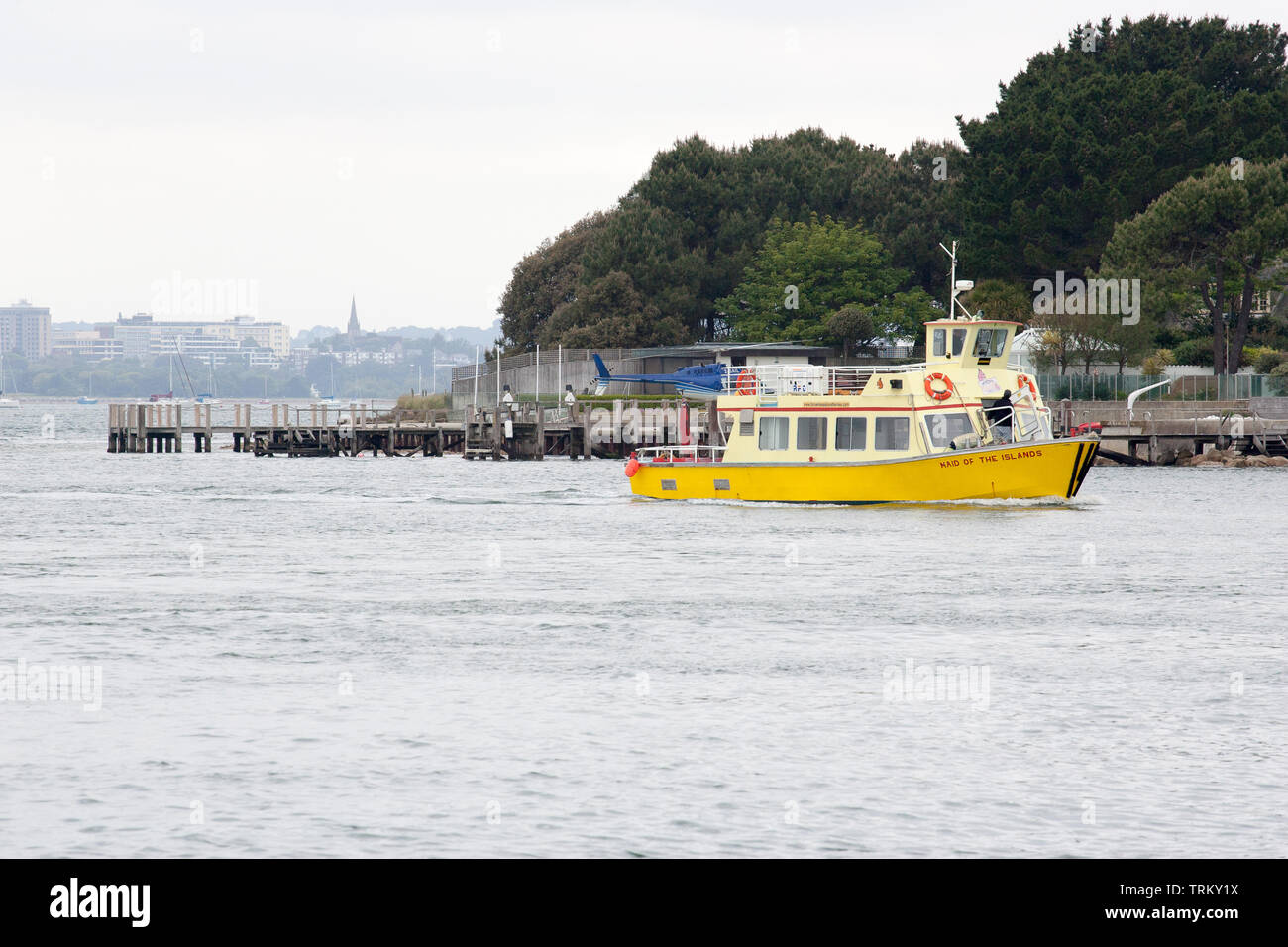 Poole harbour ferries Dorset Stock Photo - Alamy