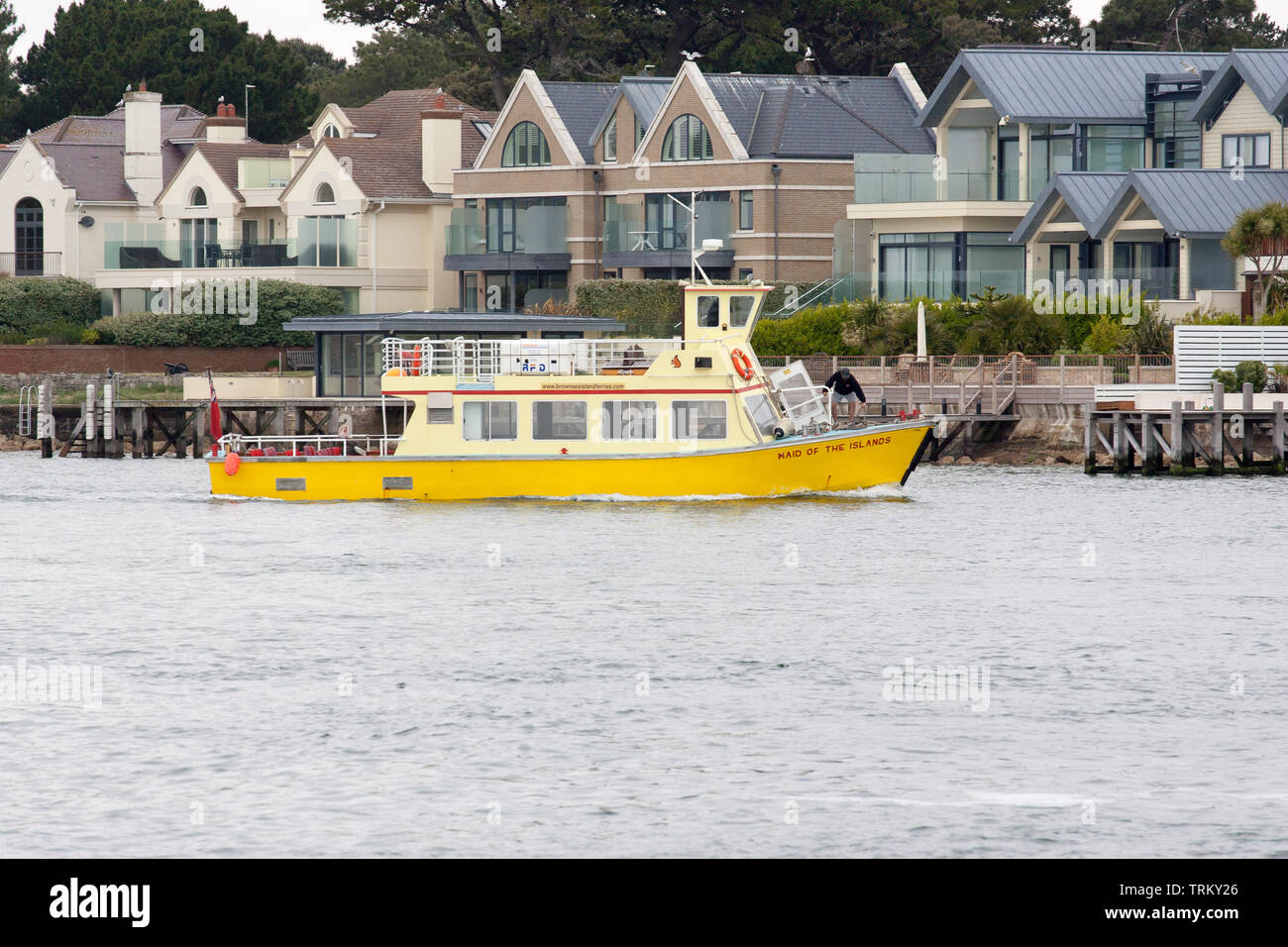 Poole harbour ferries Dorset Stock Photo - Alamy