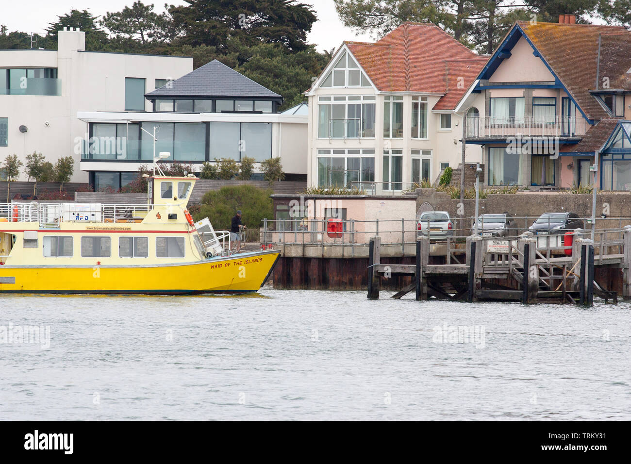 Poole harbour ferries Dorset Stock Photo - Alamy