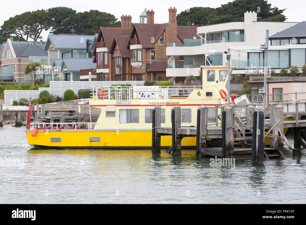 Poole harbour ferries Dorset Stock Photo - Alamy