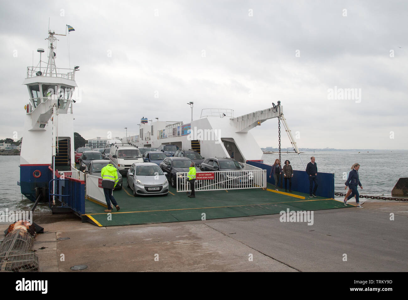 Poole harbour ferries Dorset Stock Photo - Alamy