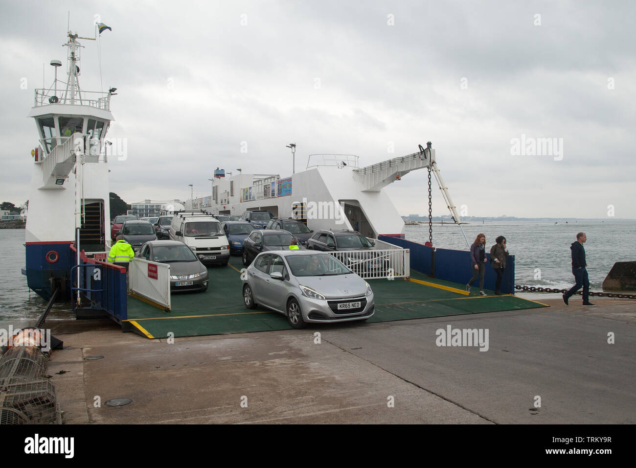 Poole harbour ferries Dorset Stock Photo - Alamy