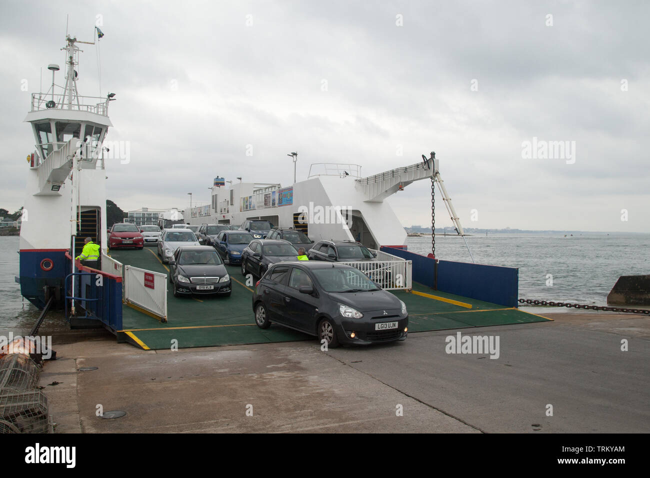 Poole harbour ferries Dorset Stock Photo - Alamy