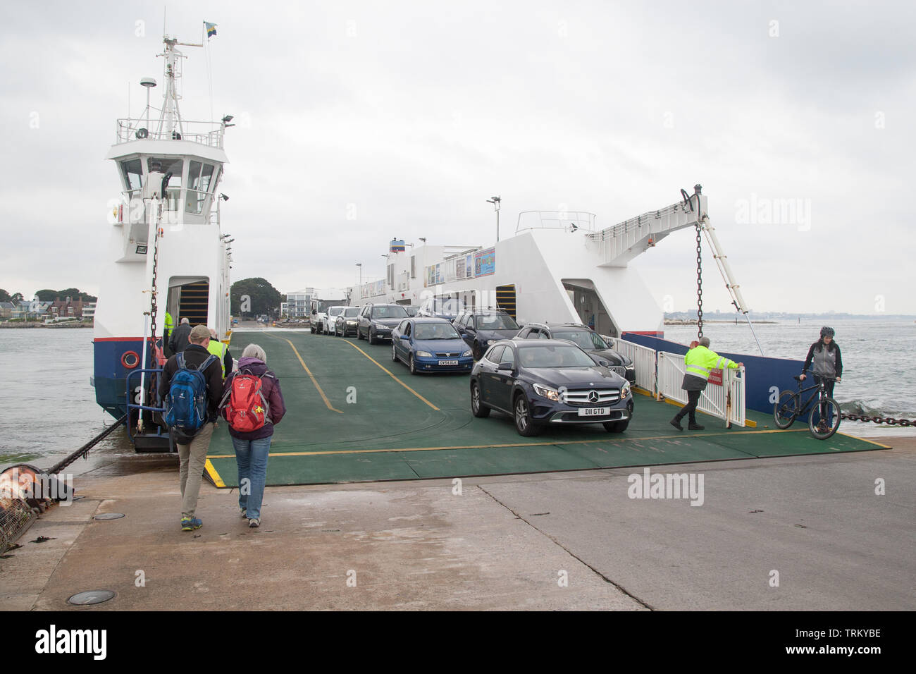 Poole harbour ferries Dorset Stock Photo - Alamy