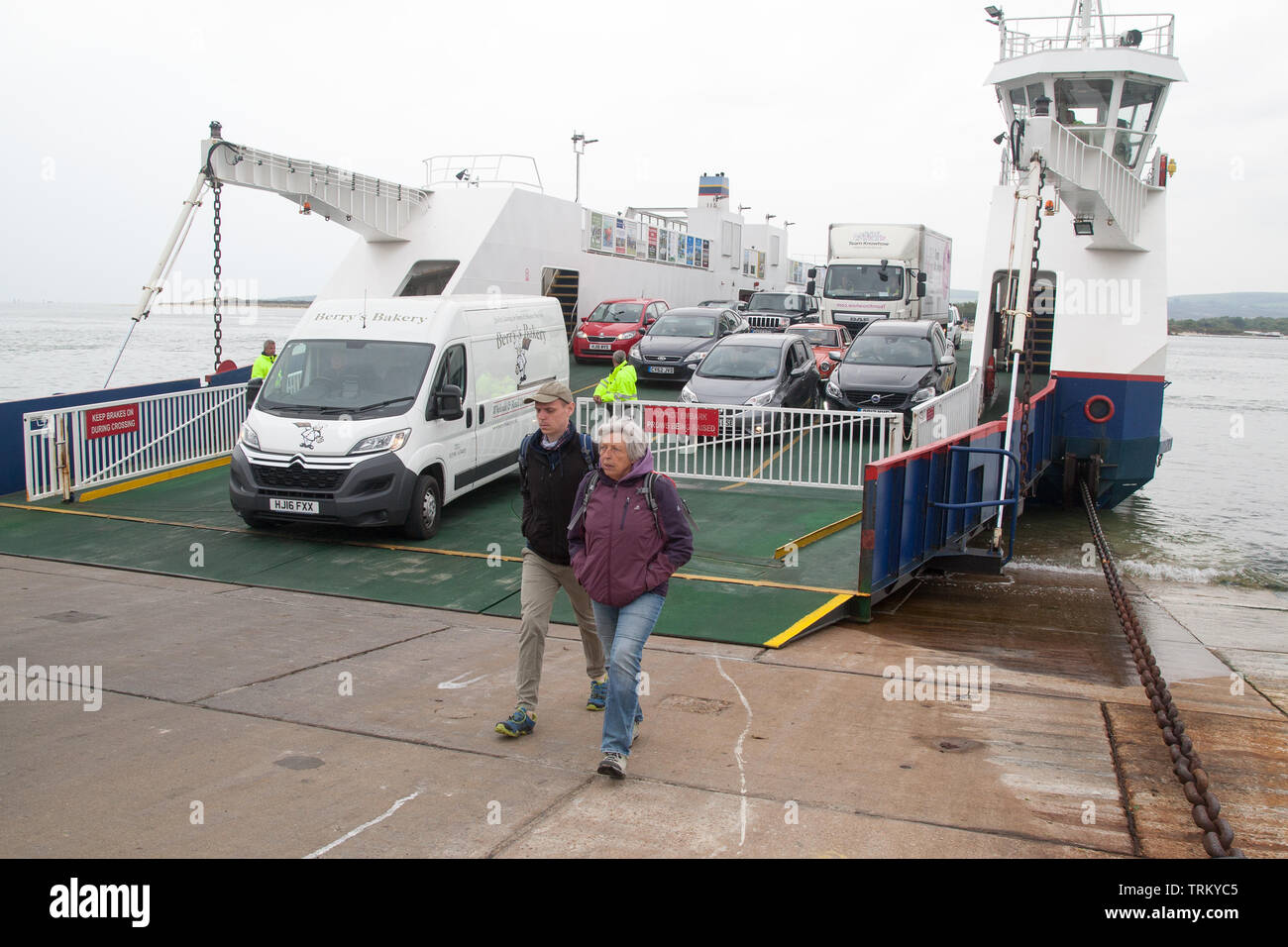 Poole harbour ferries Dorset Stock Photo - Alamy