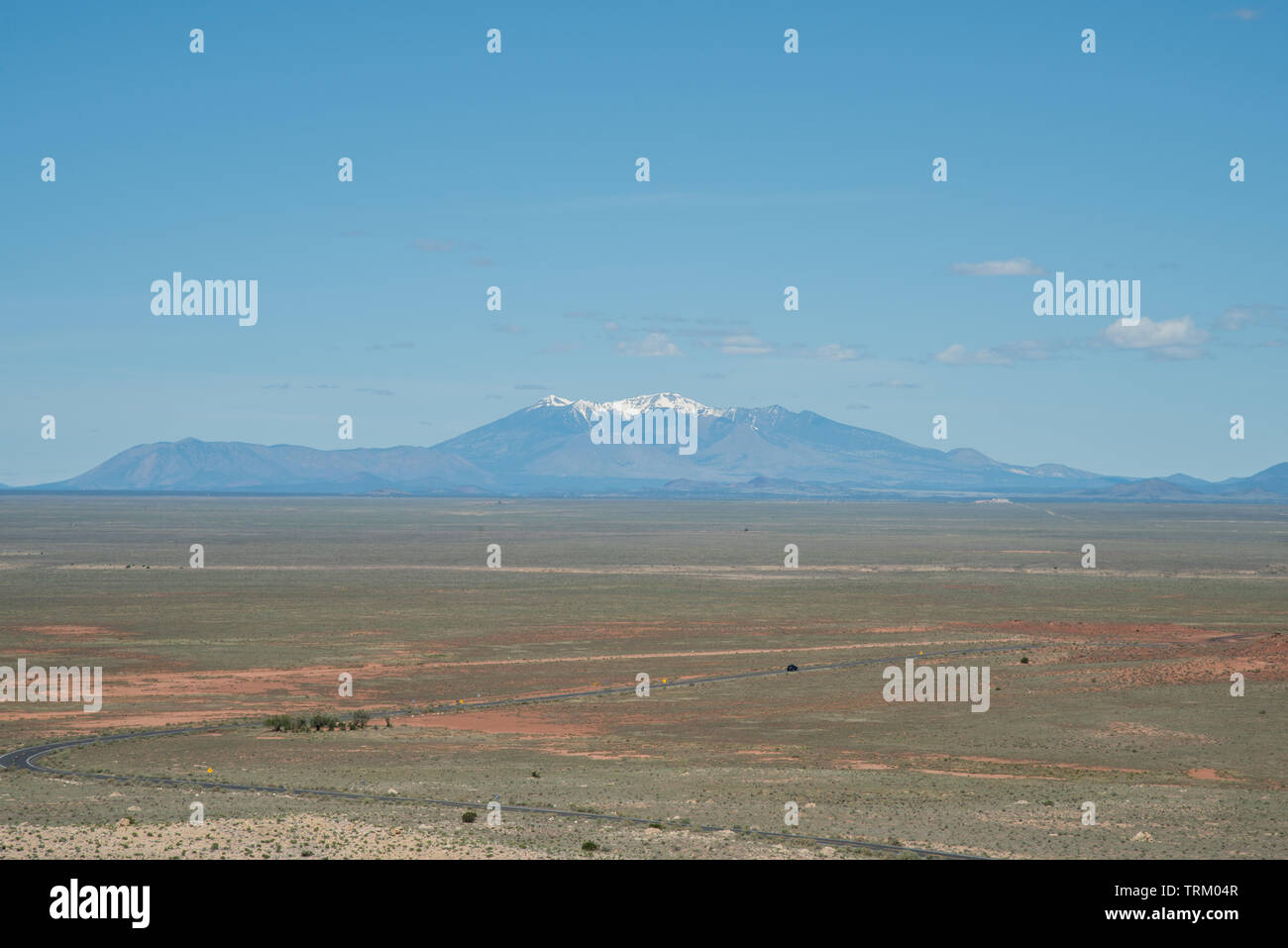 Beautiful Humphrey's Peak vista in springtime, with the northern ...