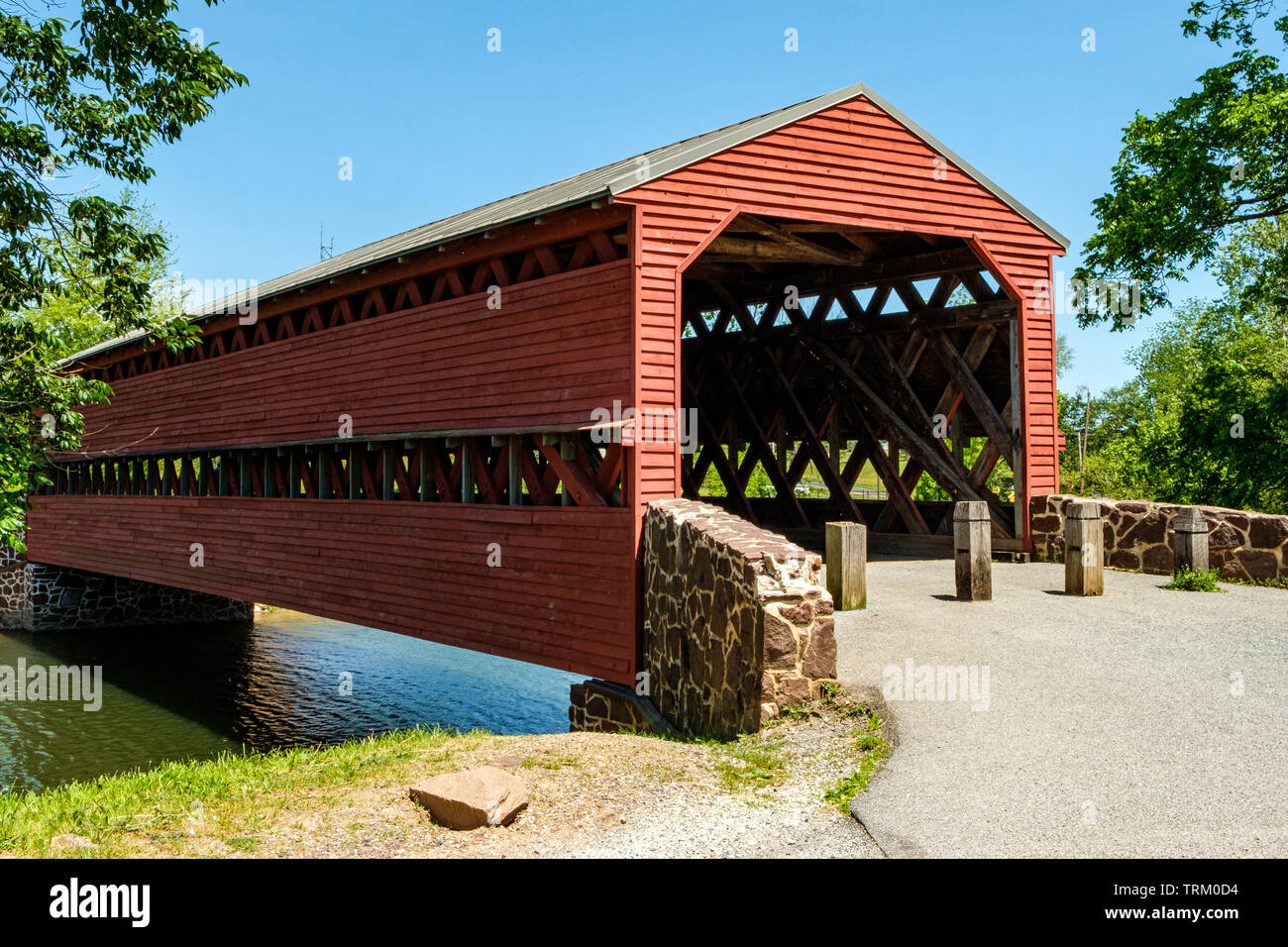 Saucks Covered Bridge, Waterworks Road, between Cumberland and Freedom ...