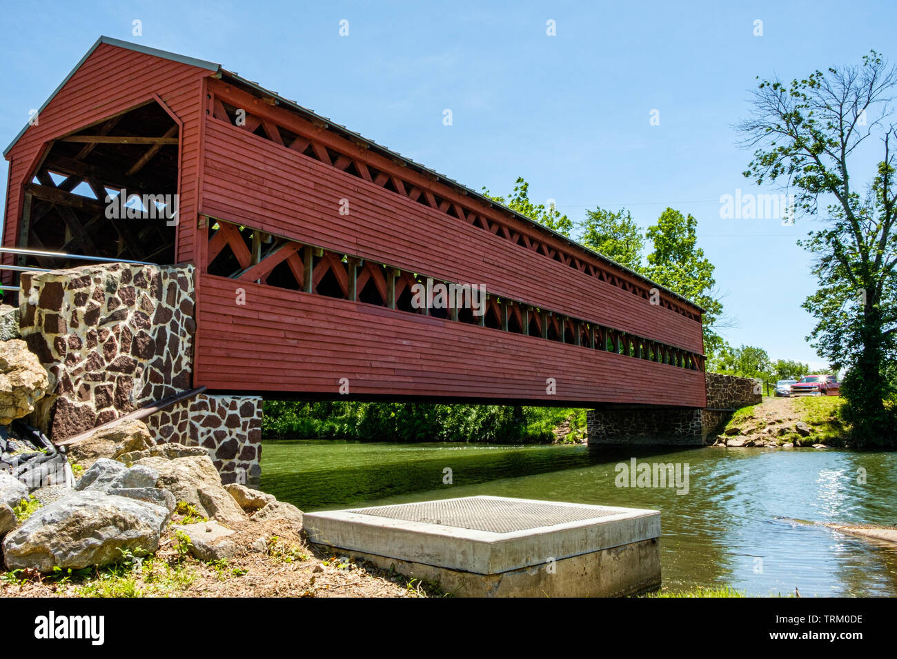 Saucks Covered Bridge, Waterworks Road, between Cumberland and Freedom ...
