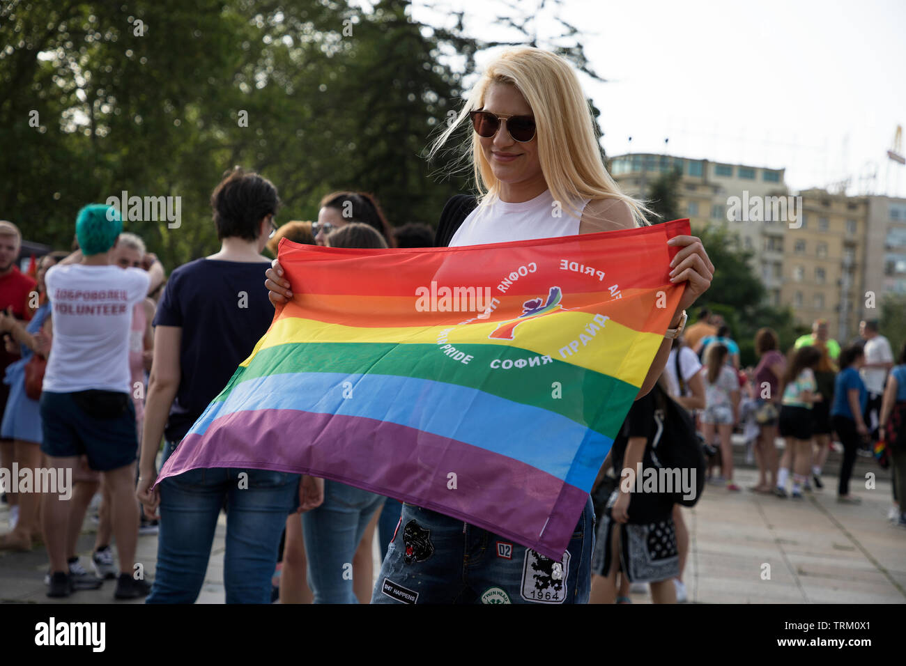 Sofia, Bulgaria - June 08, 2019: Sofia Pride is the biggest annual event dedicated to the ...