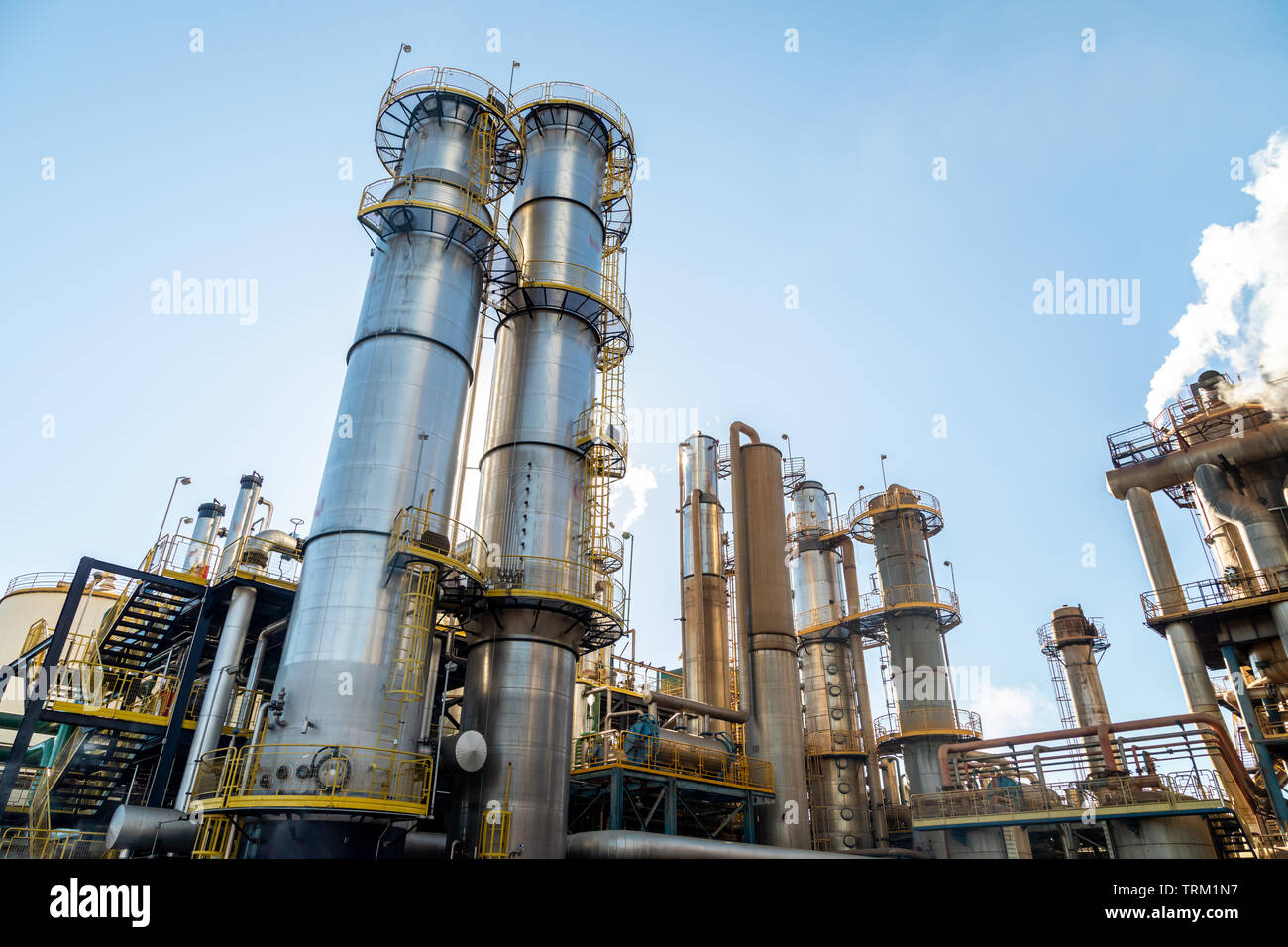 industrial distillery in cane and alcohol factory Stock Photo - Alamy