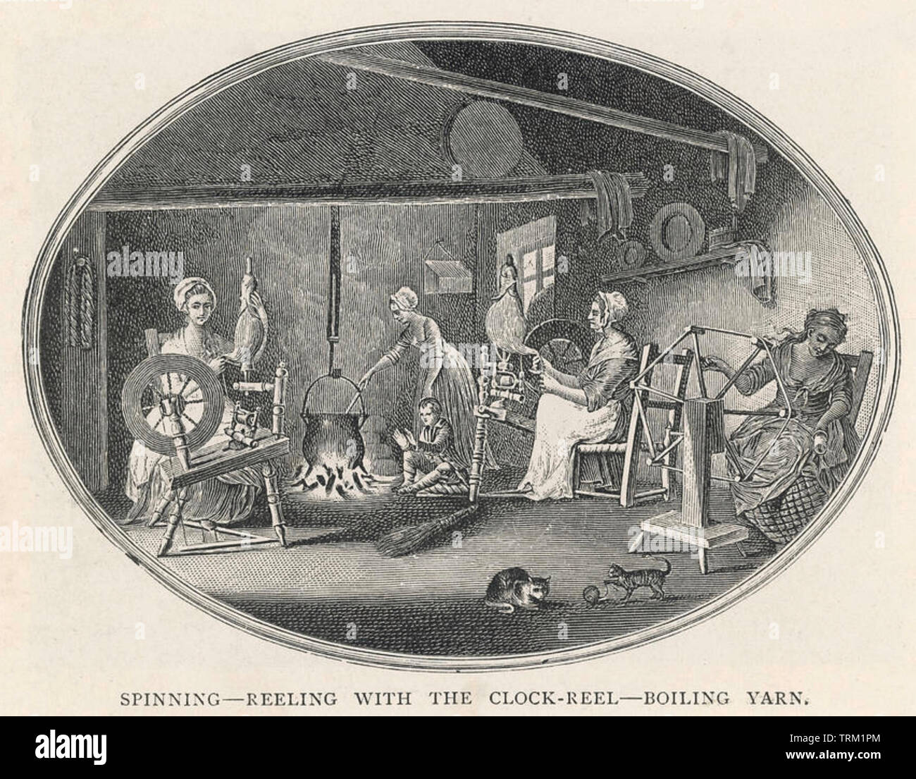 Linen production hi-res stock photography and images - Alamy