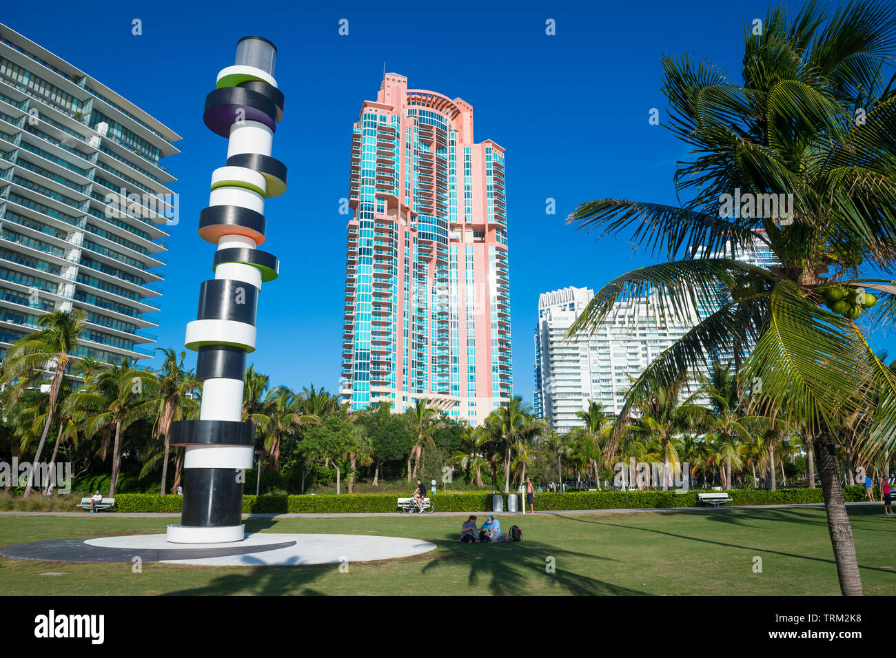 MIAMI - SEPTEMBER, 2018: Obstinate Lighthouse, an installation by ...