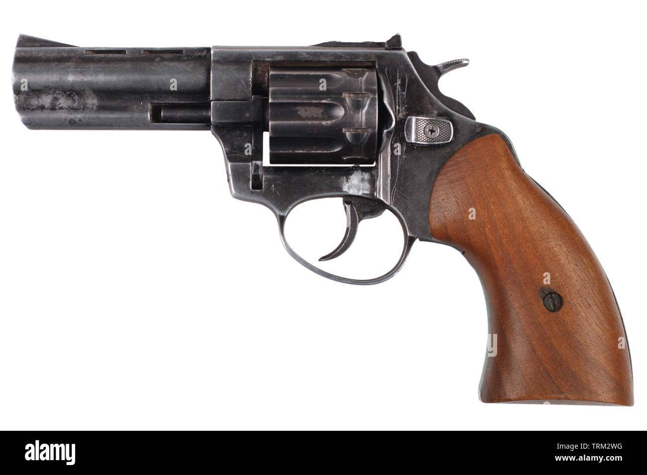 Revolver isolated on white background Stock Photo - Alamy