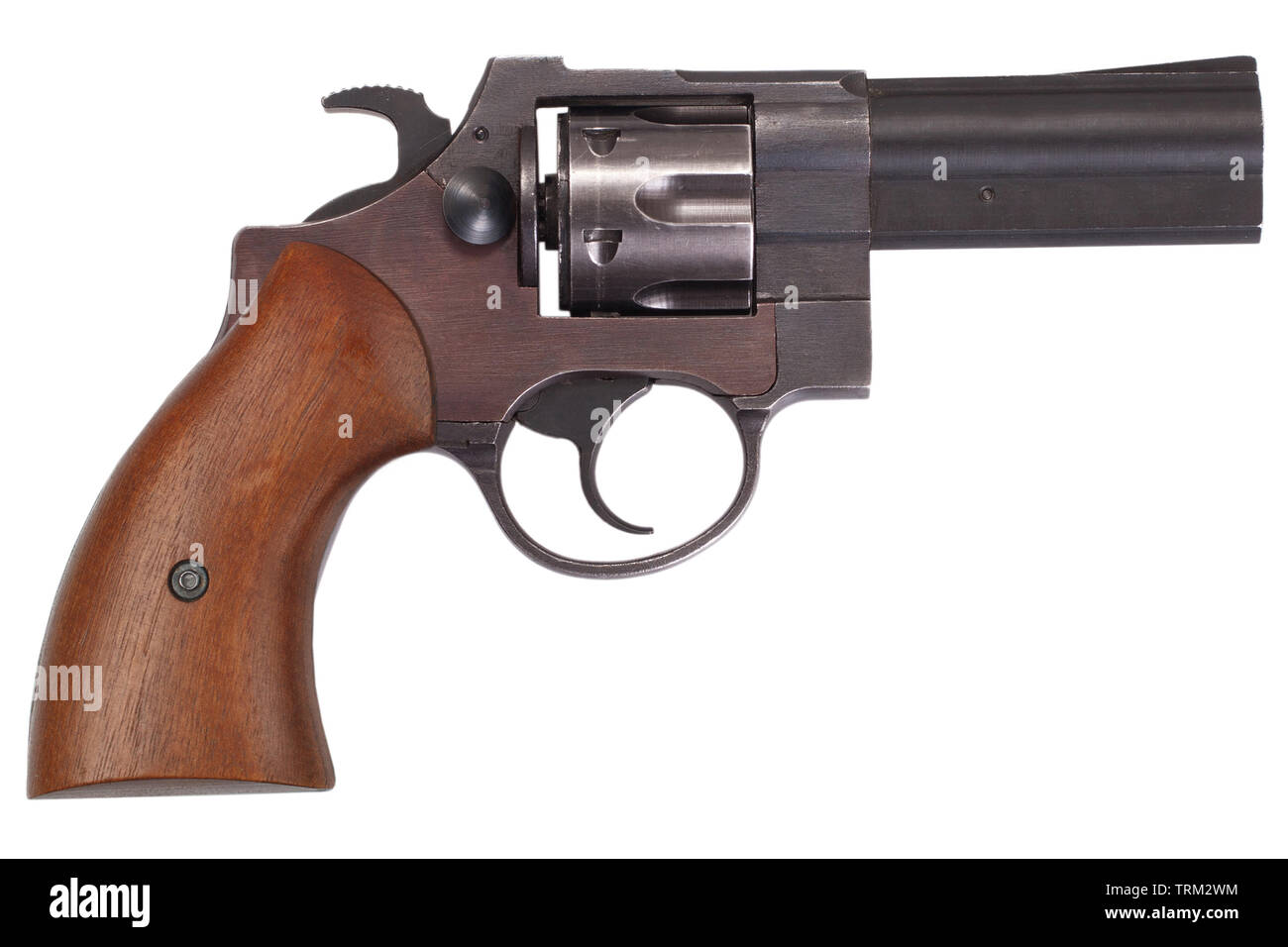 Revolver isolated on white background Stock Photo - Alamy