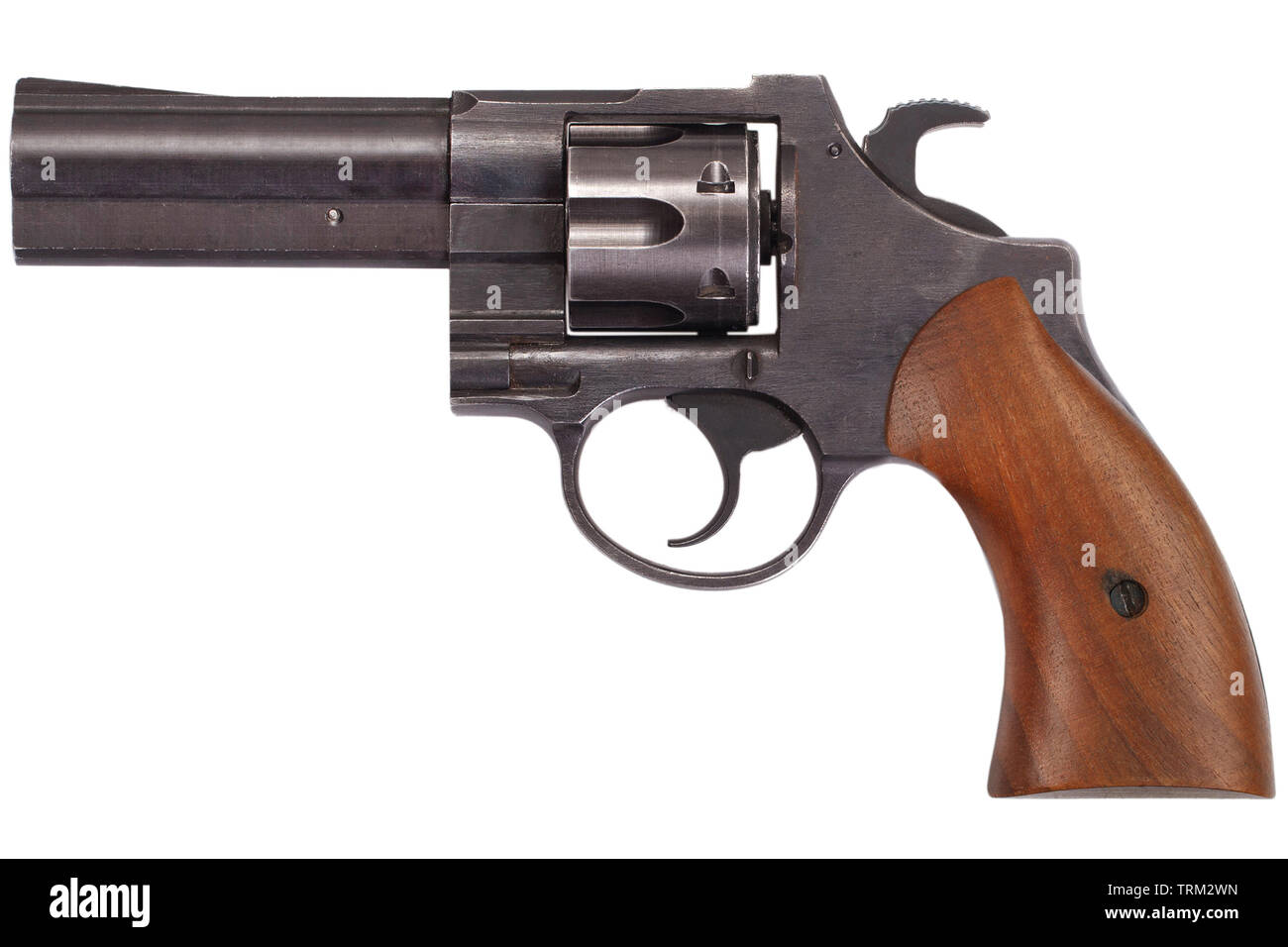 Revolver isolated on white background Stock Photo - Alamy