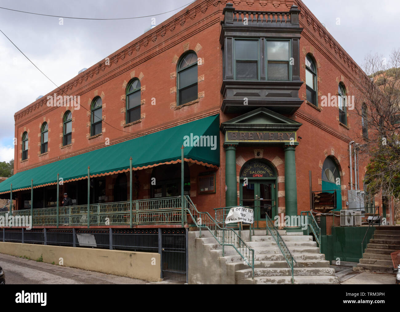 Bisbee, AZ/USA-03-13-2019: Old Brewery Building is an historical ...