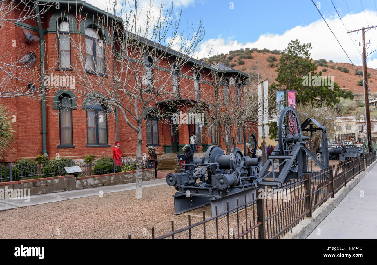 Bisbee, AZ/USA - 03-13-2019: Bisbee Mining Historical Museum building ...