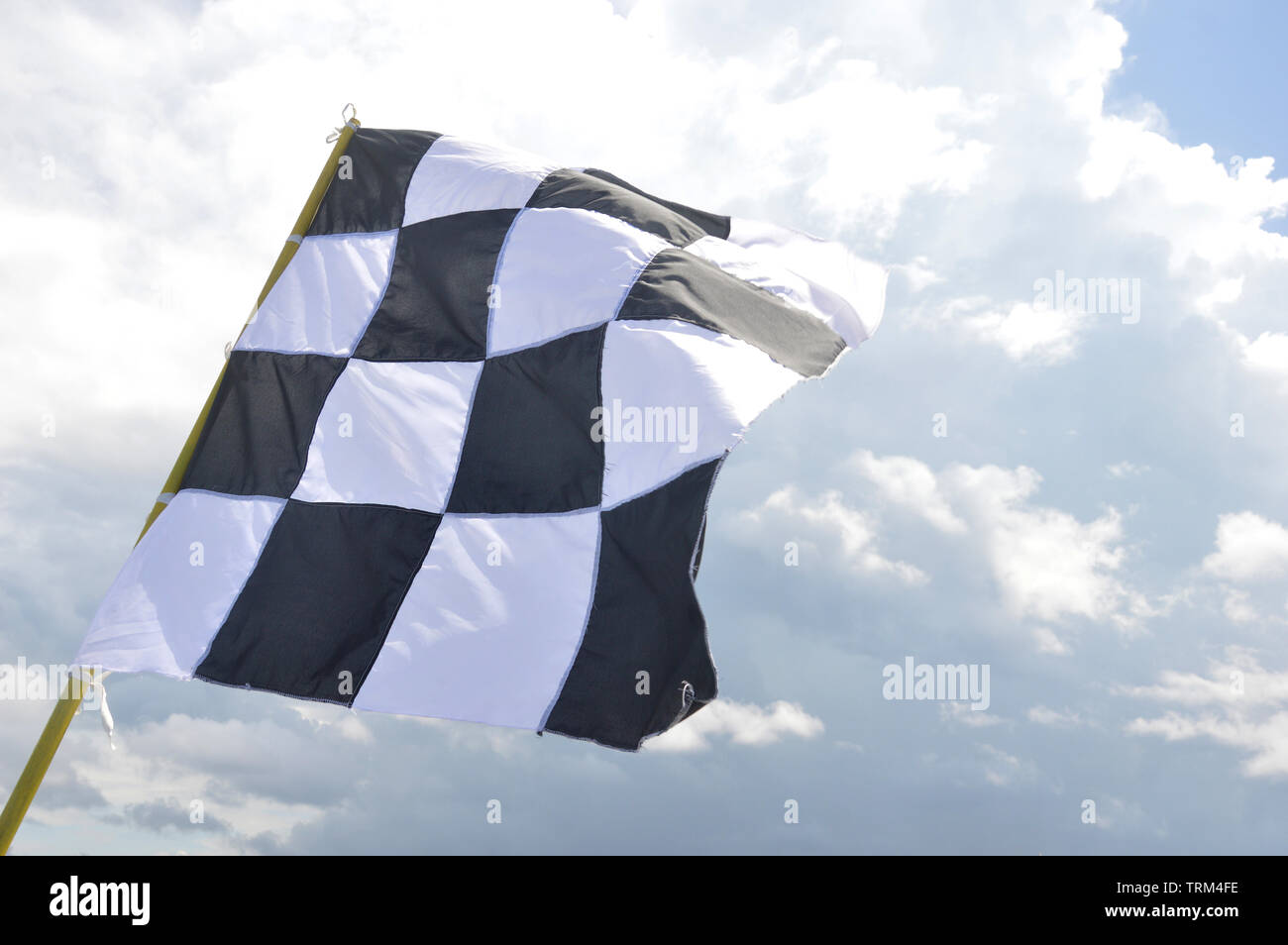 start flag against the sky Stock Photo - Alamy