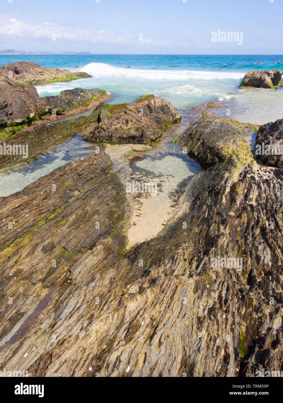 Snapper Rocks At Tweed Heads On The Gold Coast Stock Photo - Alamy