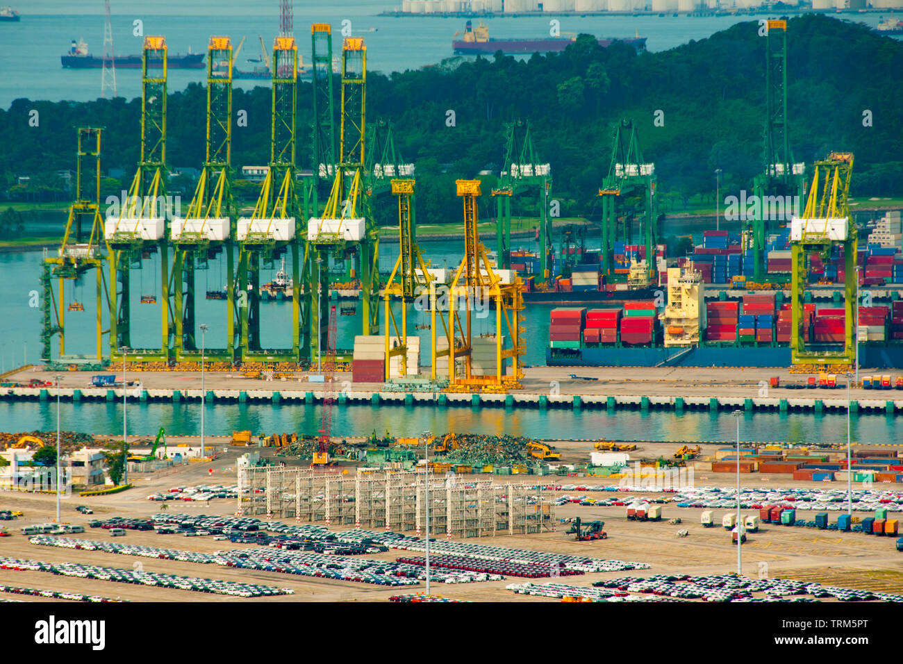 The Port of Singapore City Stock Photo - Alamy