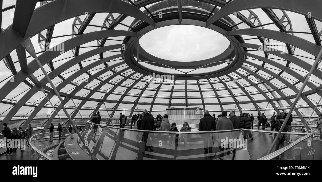 German Parliament inside. A masterpiece, like most German buildings ...